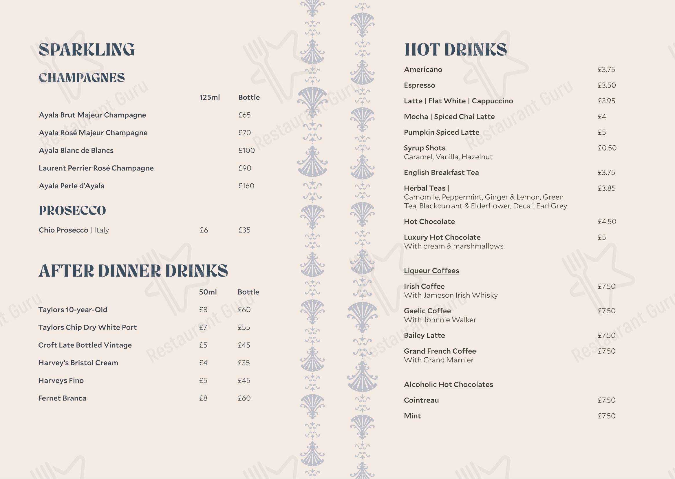 Menu at The Waterhead Inn pub & bar, Ambleside, Lake Rd