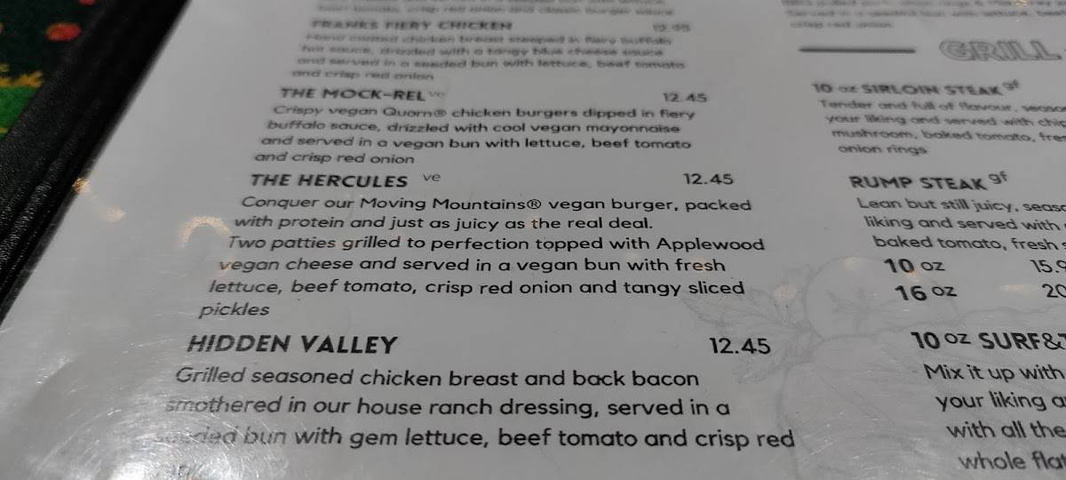 Menu at The White Bull, Coningsby pub & bar, Coningsby
