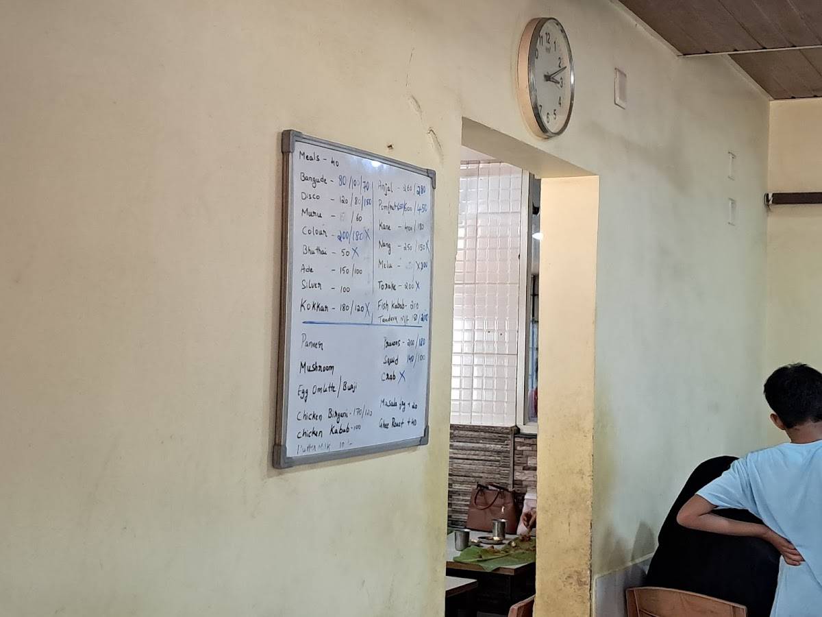 Menu at Thimmappa Fish Hotel, Udupi