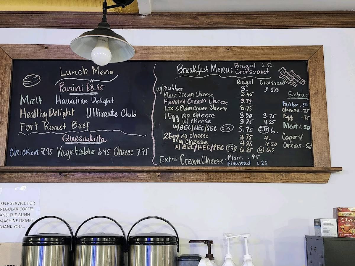 Menu at Ticonderoga Bagel and Coffee, Ticonderoga