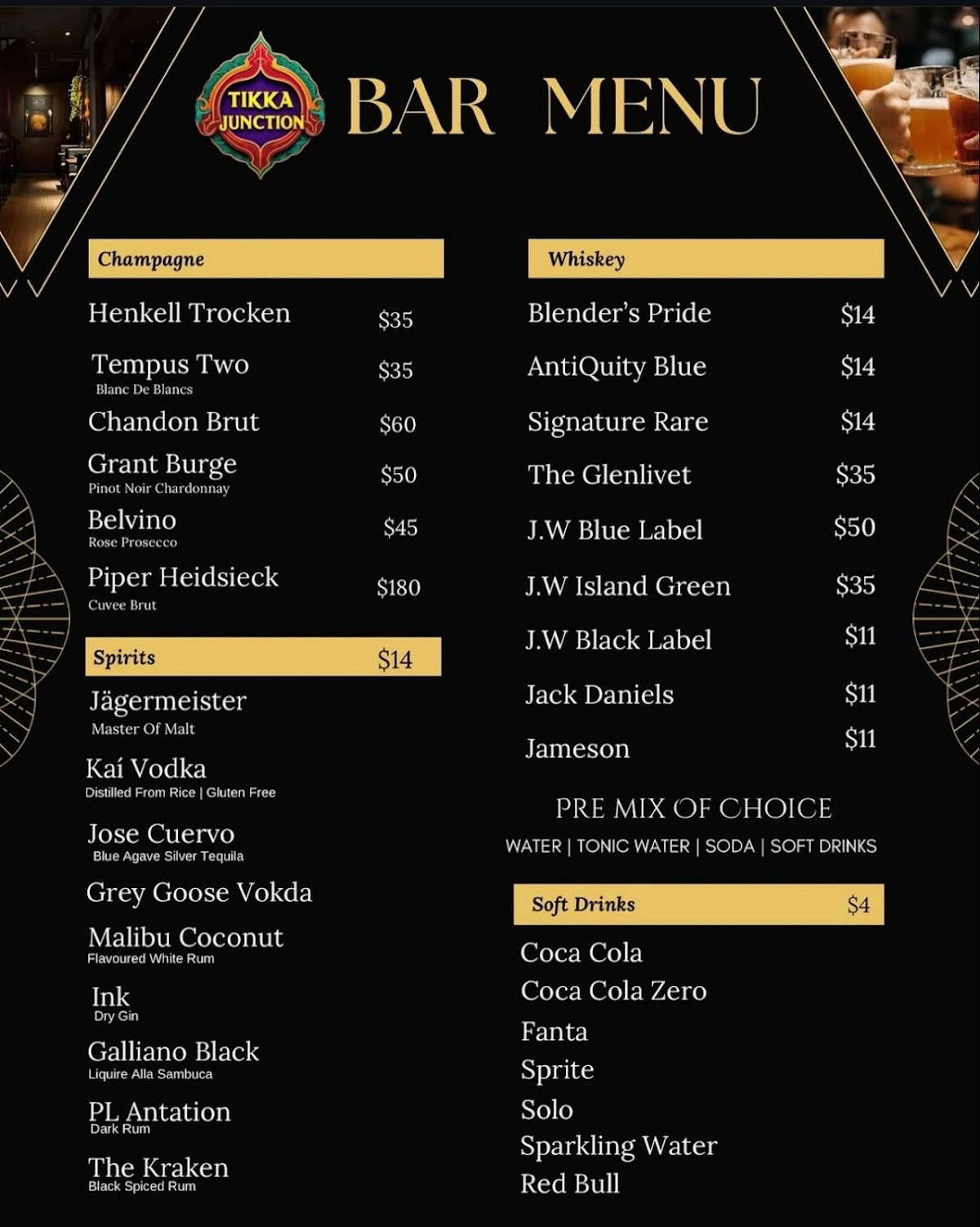 Menu at Tikka junction cafe & restaurant, Sherwood