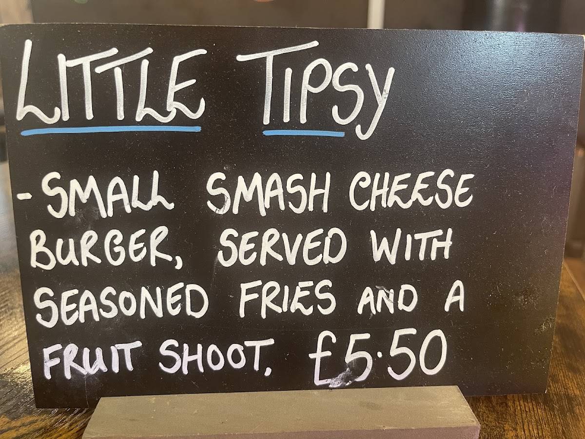 Menu at Tipsy Chef restaurant, Preston