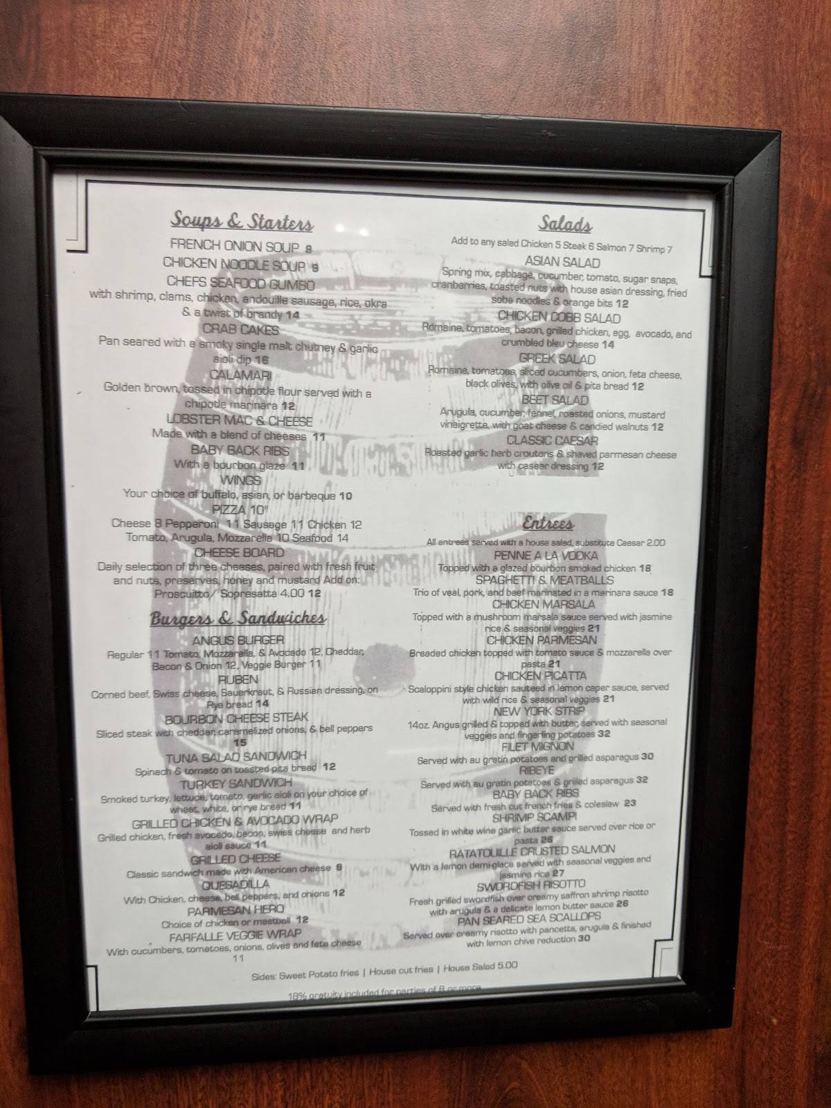 Menu at Toasted Barrel Tarrytown, Tarrytown