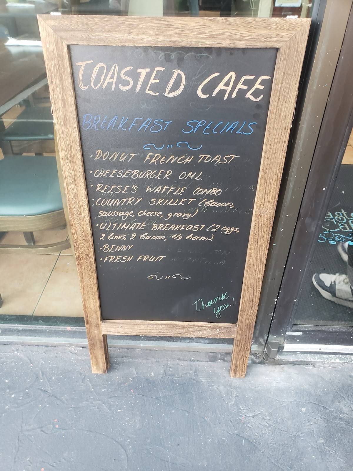 Menu at Toasted Café cafe, Margate
