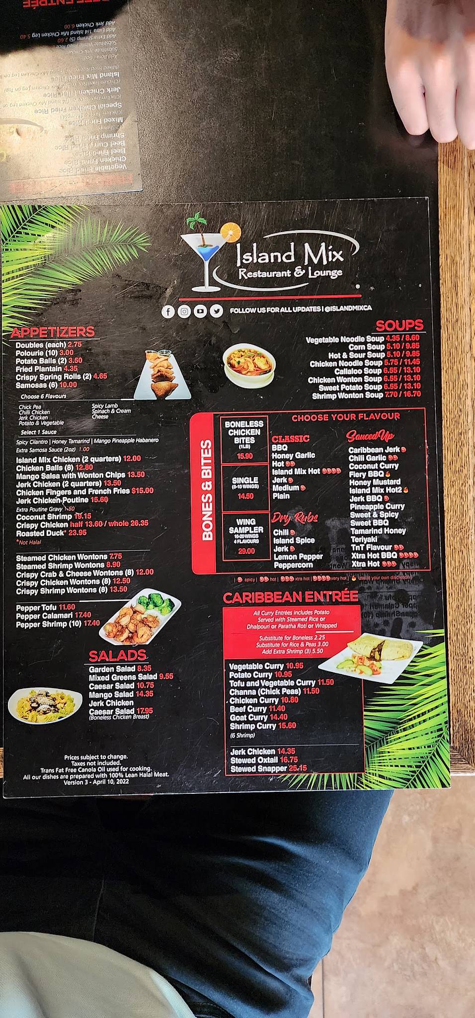 Menu at Island Mix Restaurant & Lounge, Vaughan, Rutherford Rd