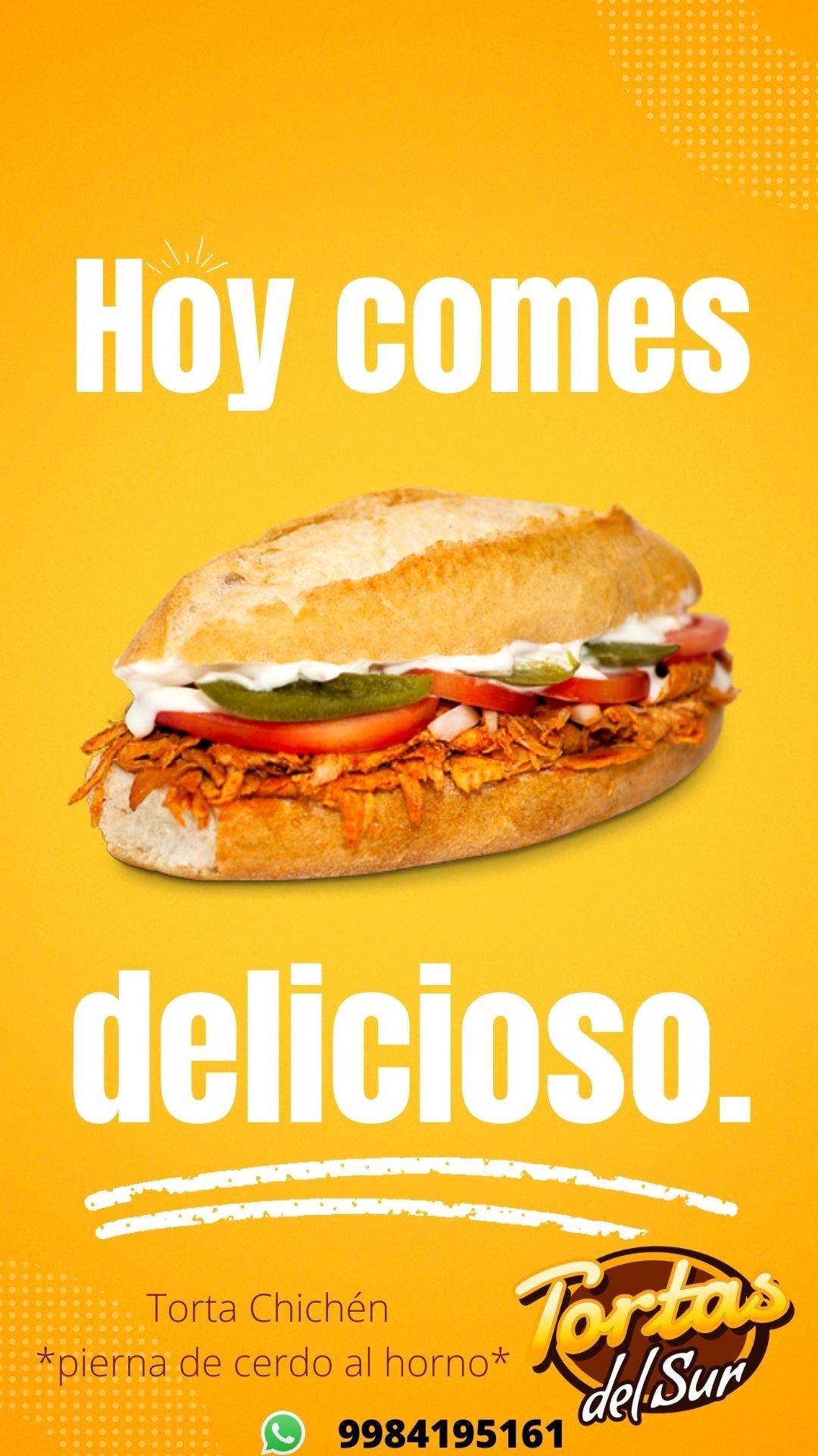 Carta del restaurante Tortas Del Sur Cancún, Cancún