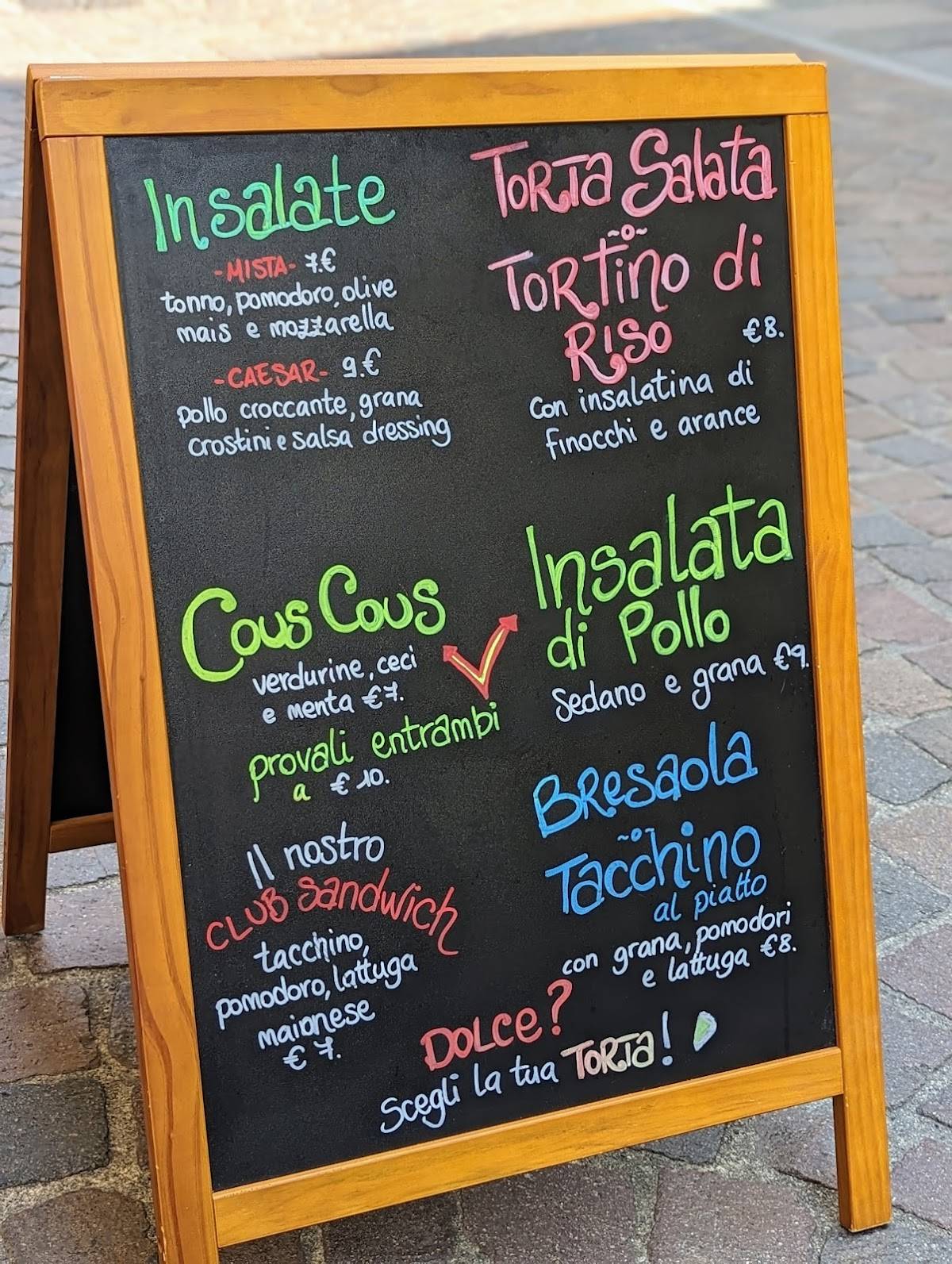 Menu da Torteria Berlicabarbis - Via Carlo Alberto, Torino
