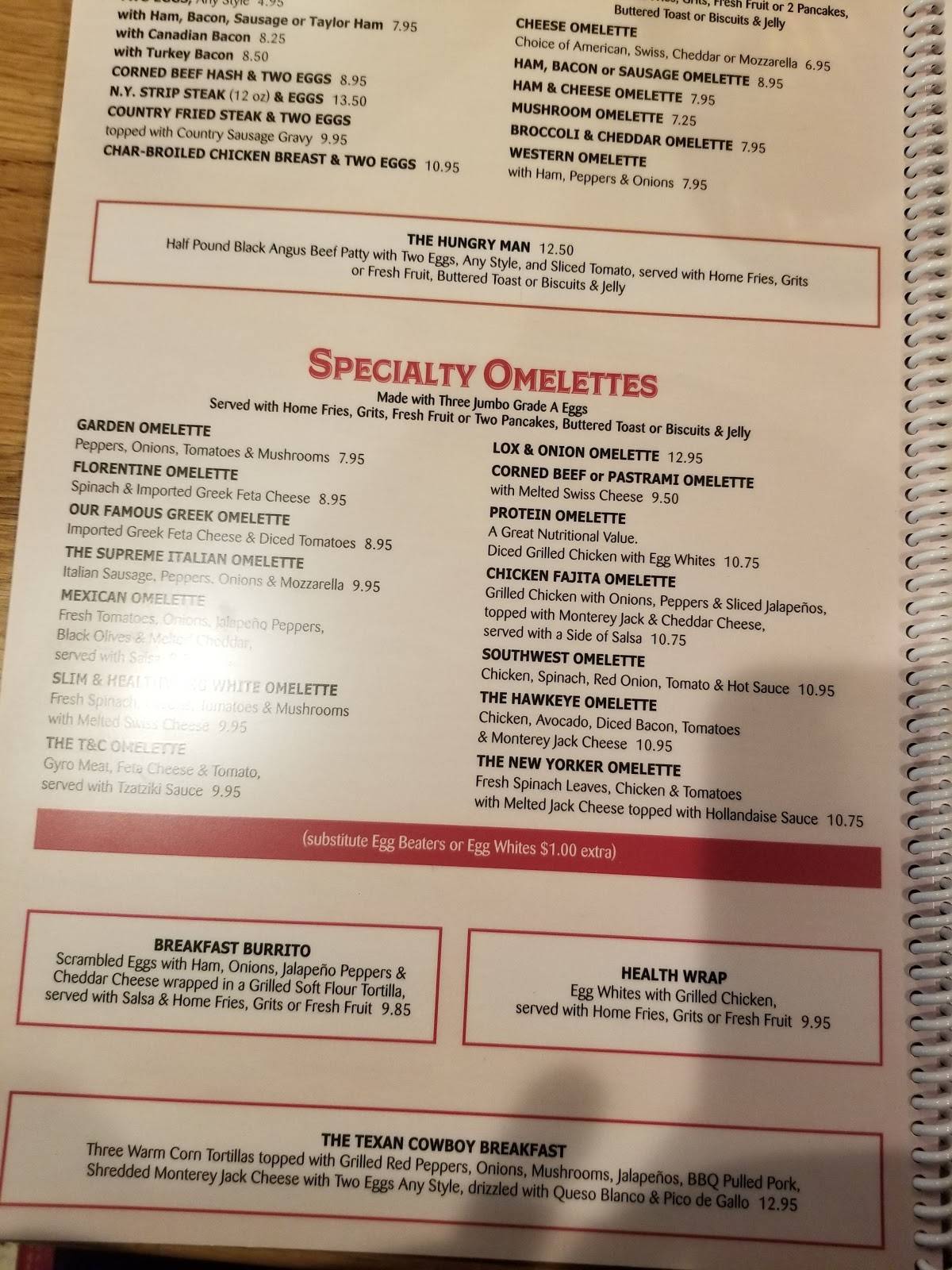 Menu at Town & Country Inn restaurant, Keyport, 48 NJ-35