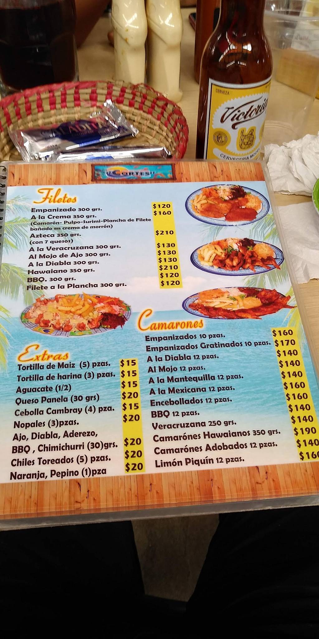 Carta del restaurante Pescados Y Mariscos Cortes, Ciudad del México ...