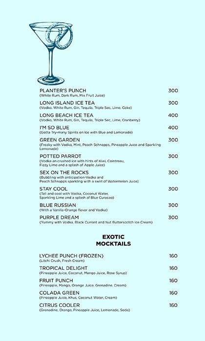 Menu at Tunga Kitchen & Bar Restaurant, Mumbai