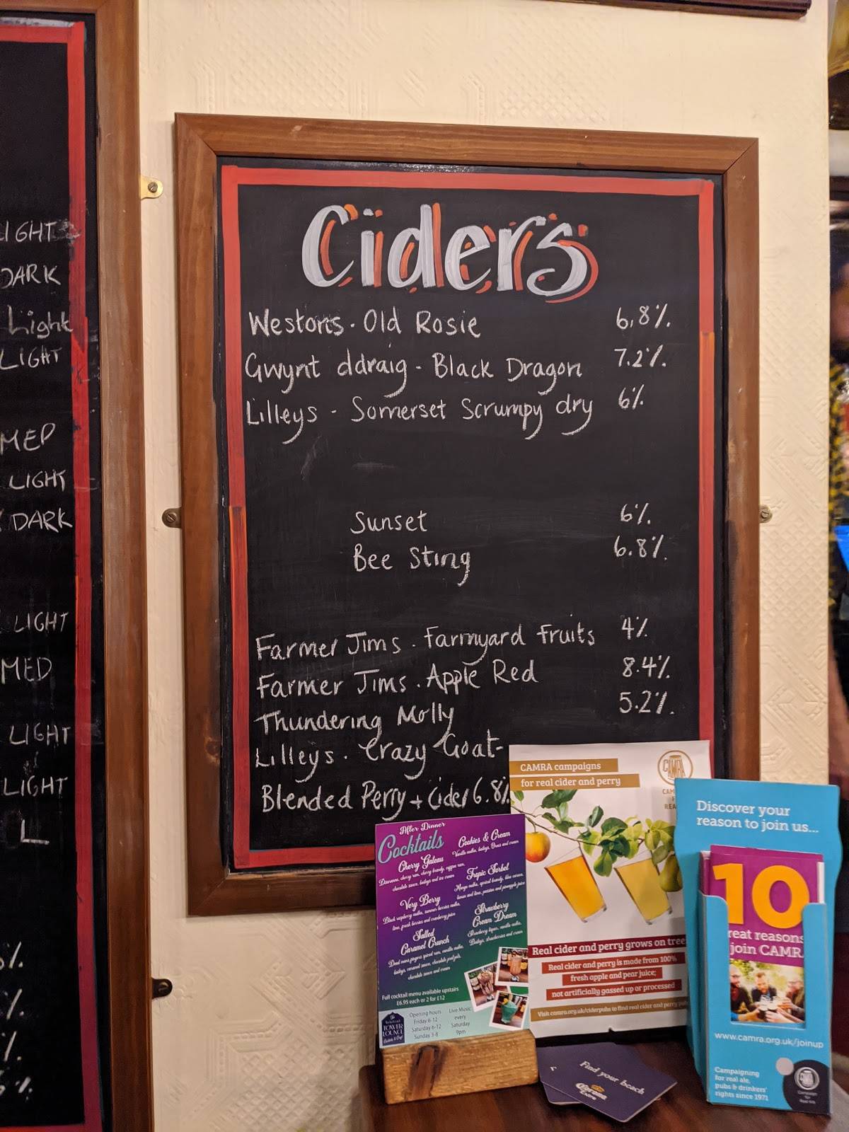 Menu at Turks Head pub & bar, St Helens