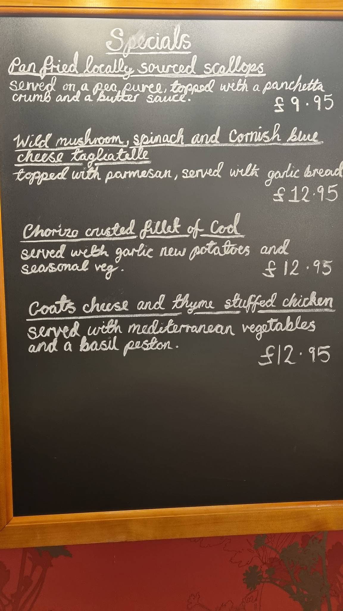 Menu at Turnpike Inn pub & bar, Hayle