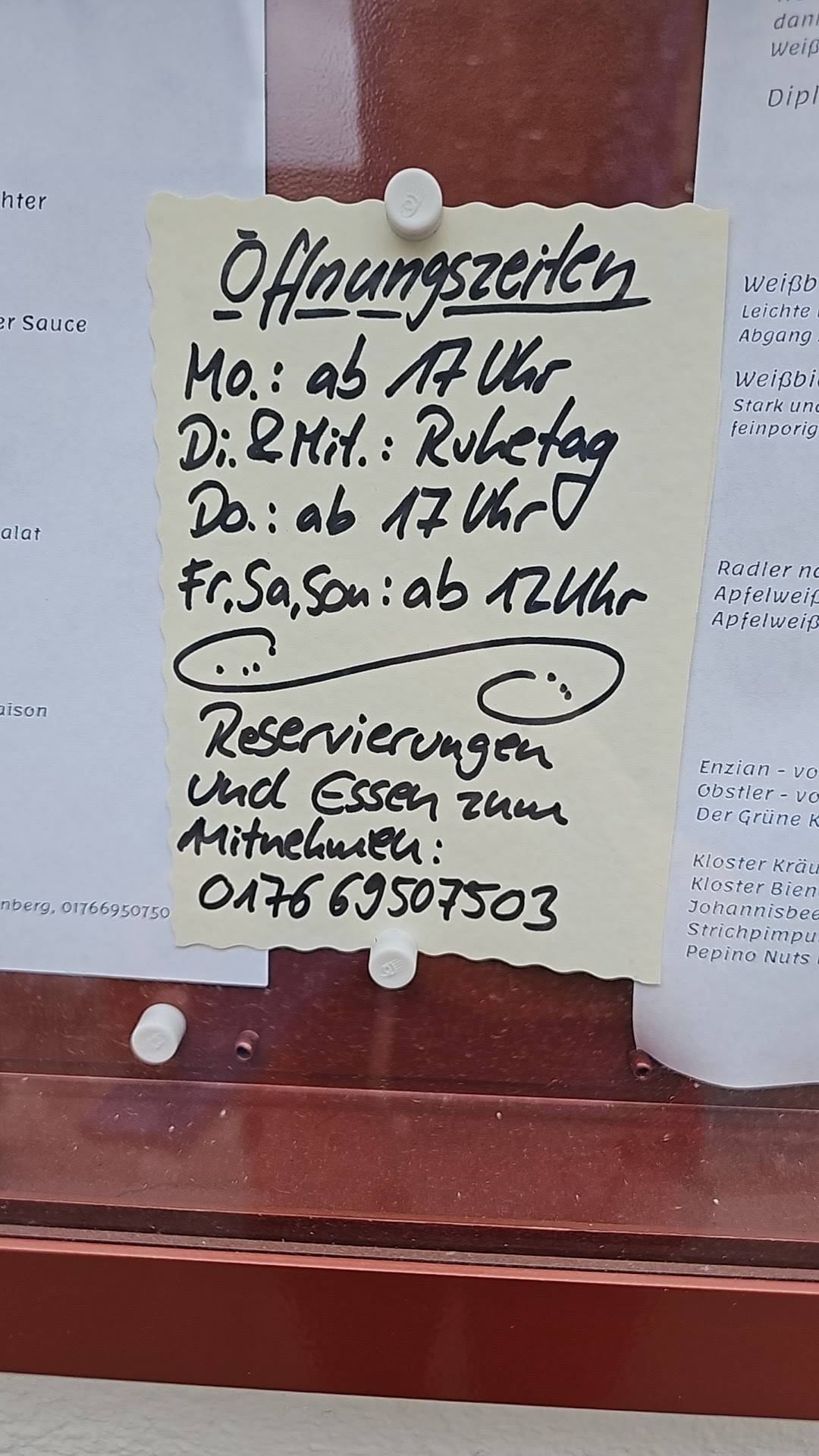Speisekarte von Unteres Tor, Wirtshaus und Bar, Leonberg
