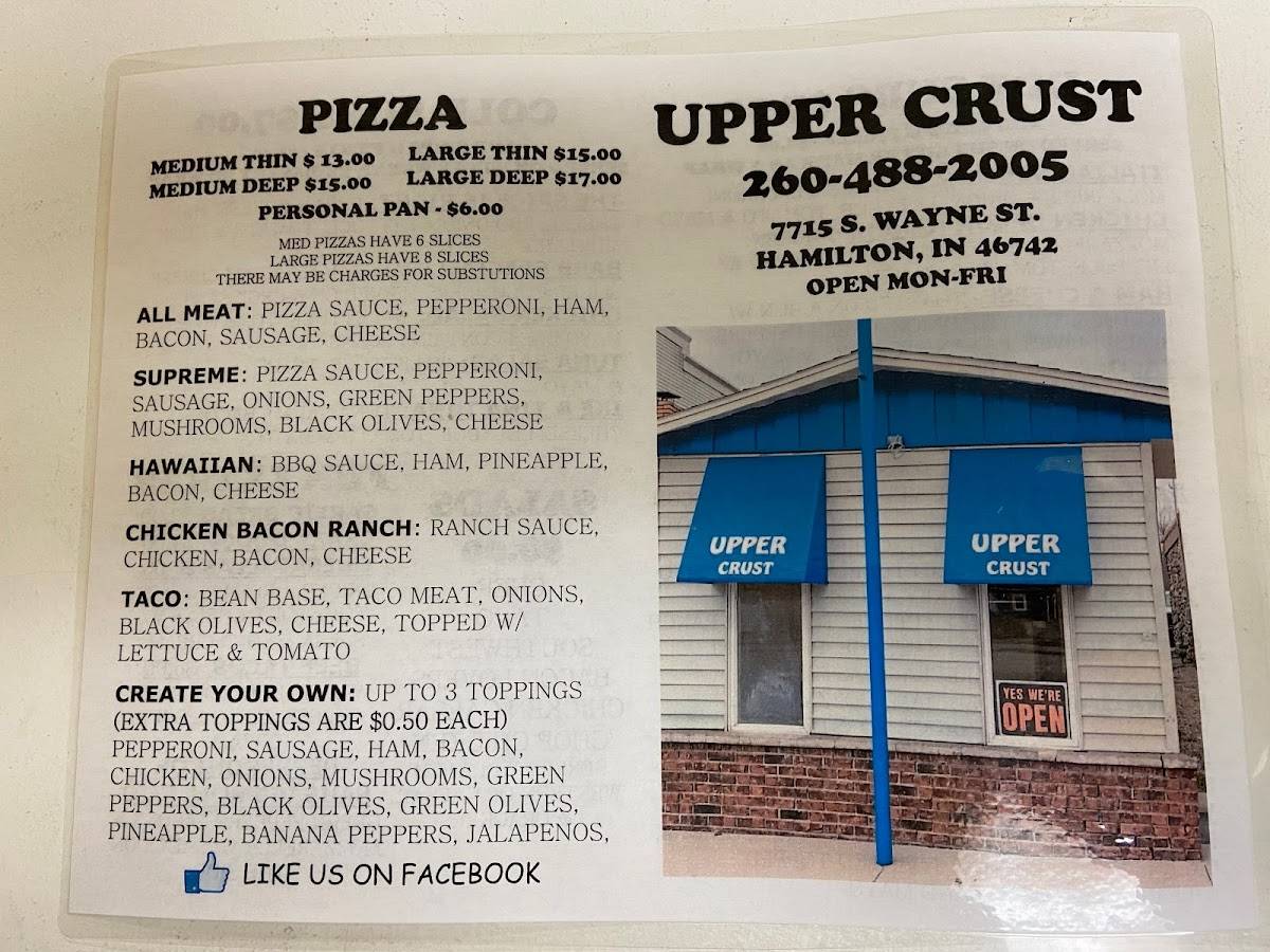 Menu at Cool’s Upper Crust - Subs Pizza & More restaurant, Hamilton