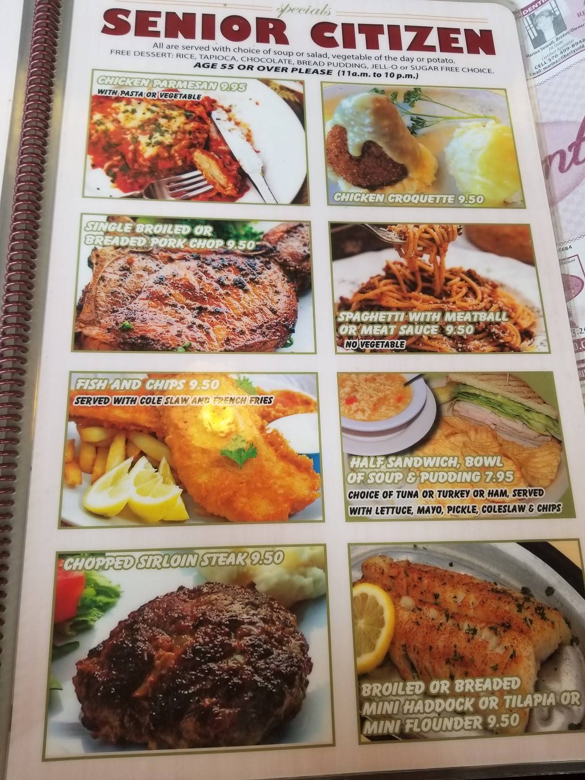Menu at Viewmont Diner restaurant, Scranton, 448 Scranton Carbondale Hwy