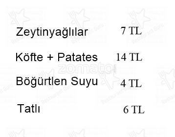 Menu at Village, Istanbul, Kemeraltı caddesi No 3