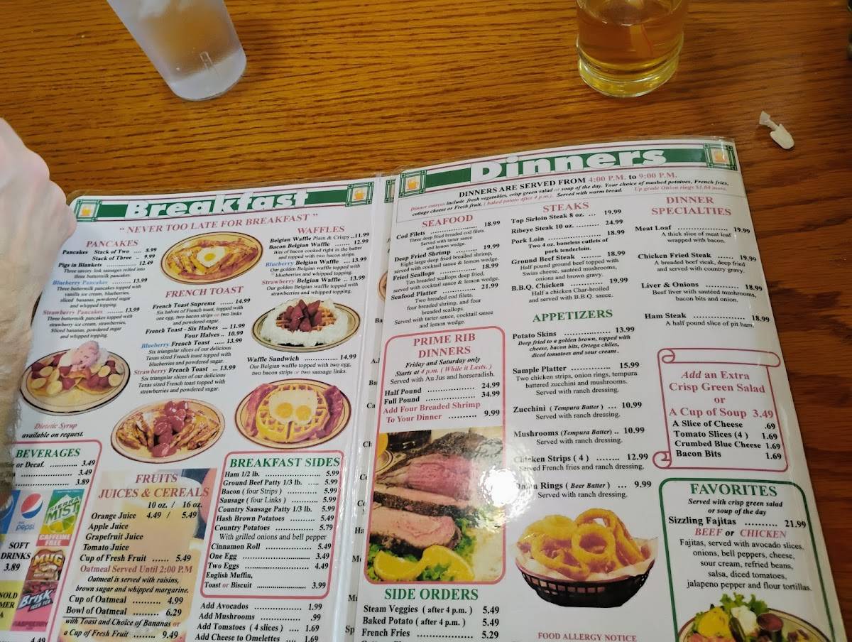 Menu at Vittles Family Restaurant, Anderson