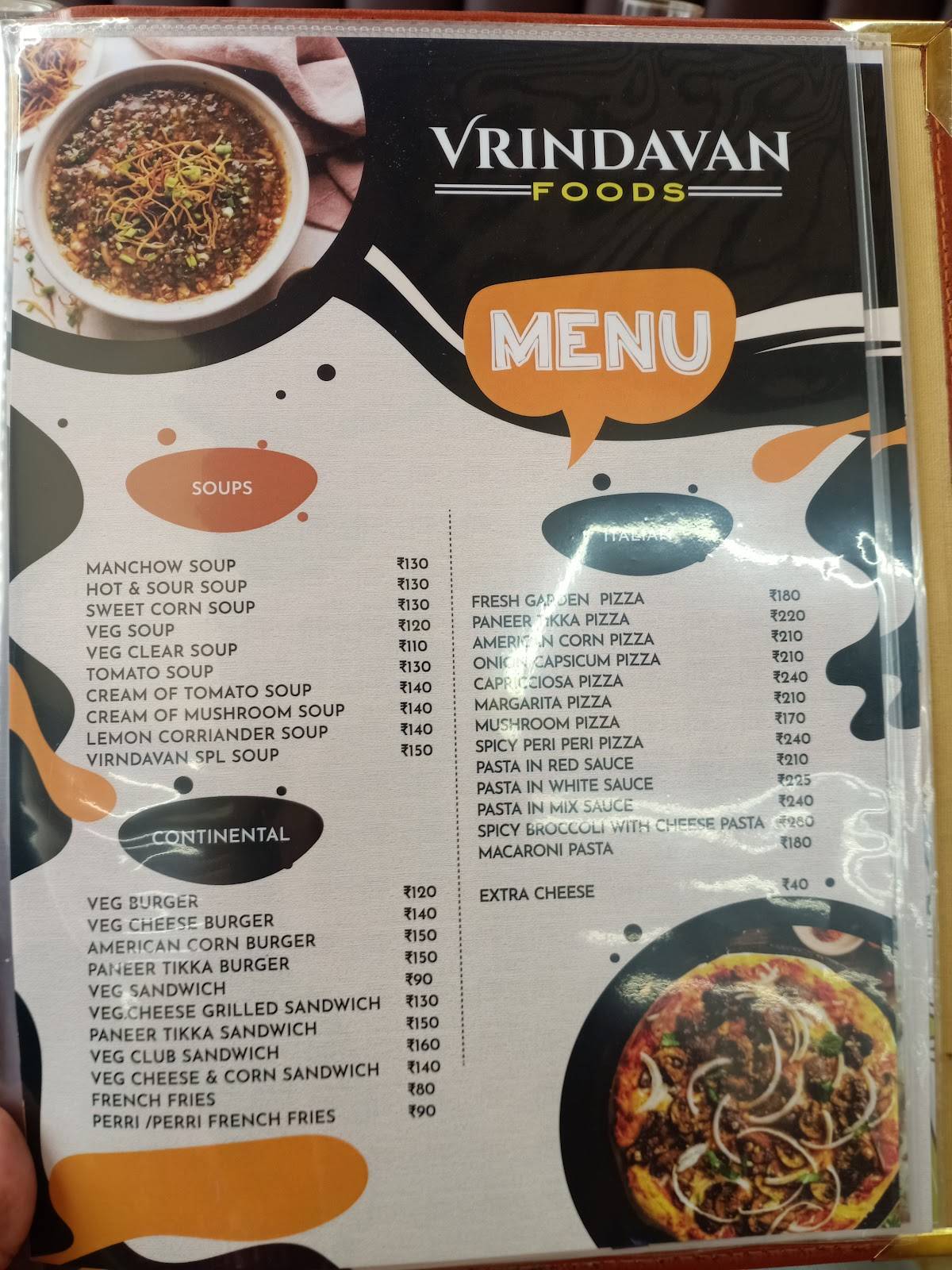 Menu at Vrindavan Foods, Ranchi