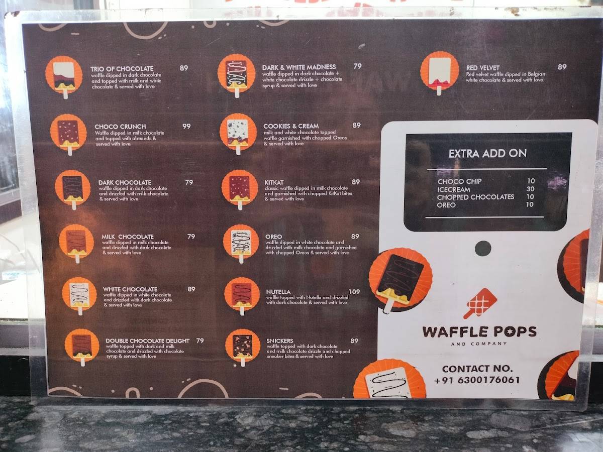 Menu at WAFFLE POPS AND COMPANY, Vijayawada