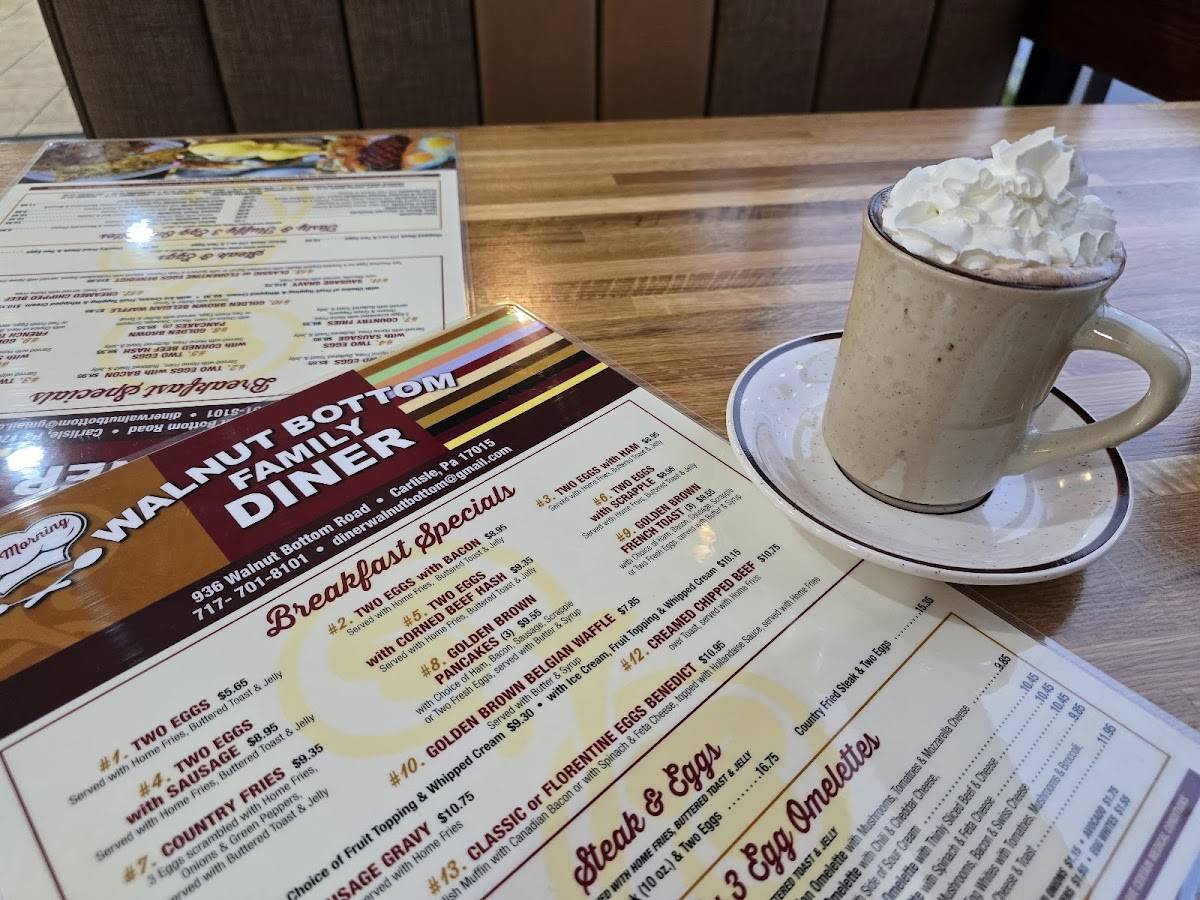 Menu at WALNUT BOTTOM FAMILY DINER restaurant, Carlisle