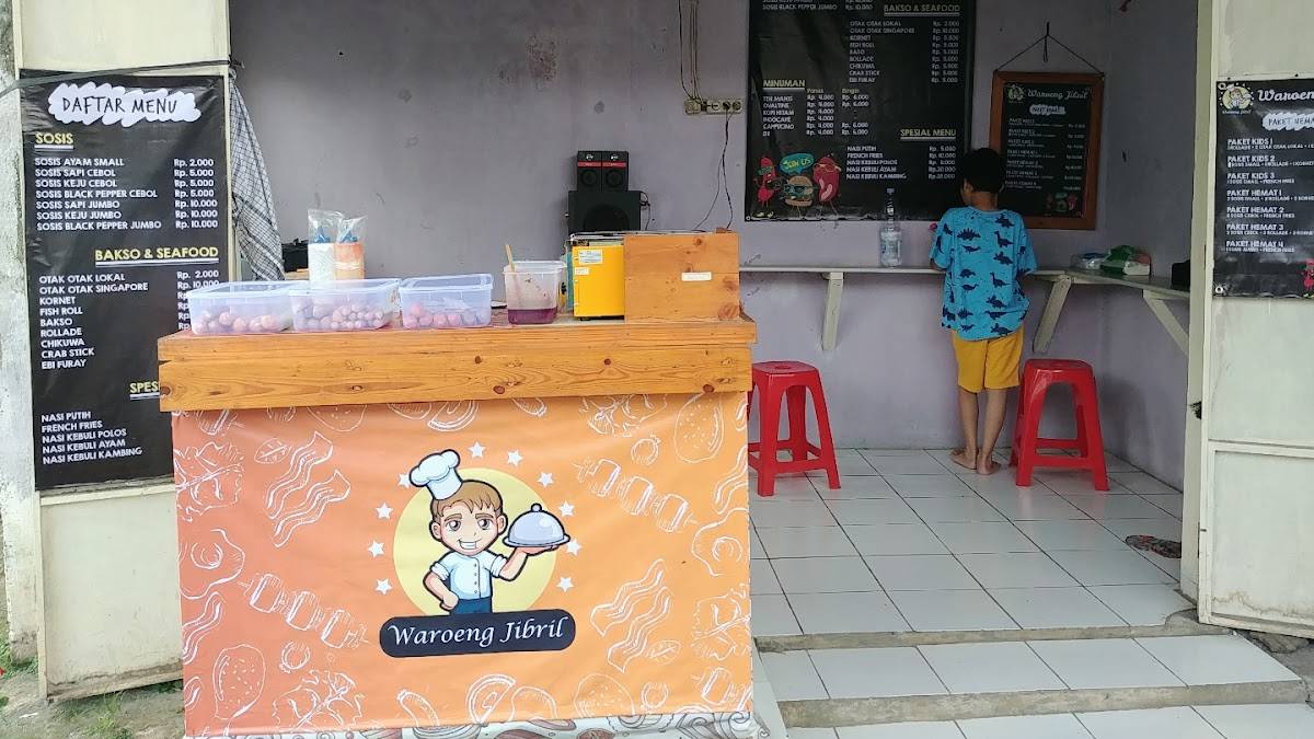 Menu at Waroeng Jibril cafe, South Jakarta