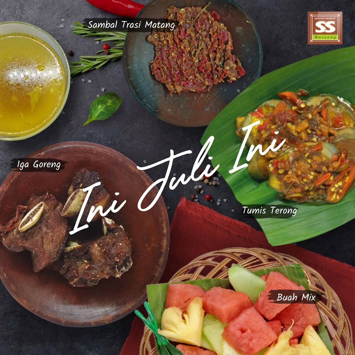 Carta del restaurante Waroeng Spesial Sambal "SS" Arjuna, Surabaya