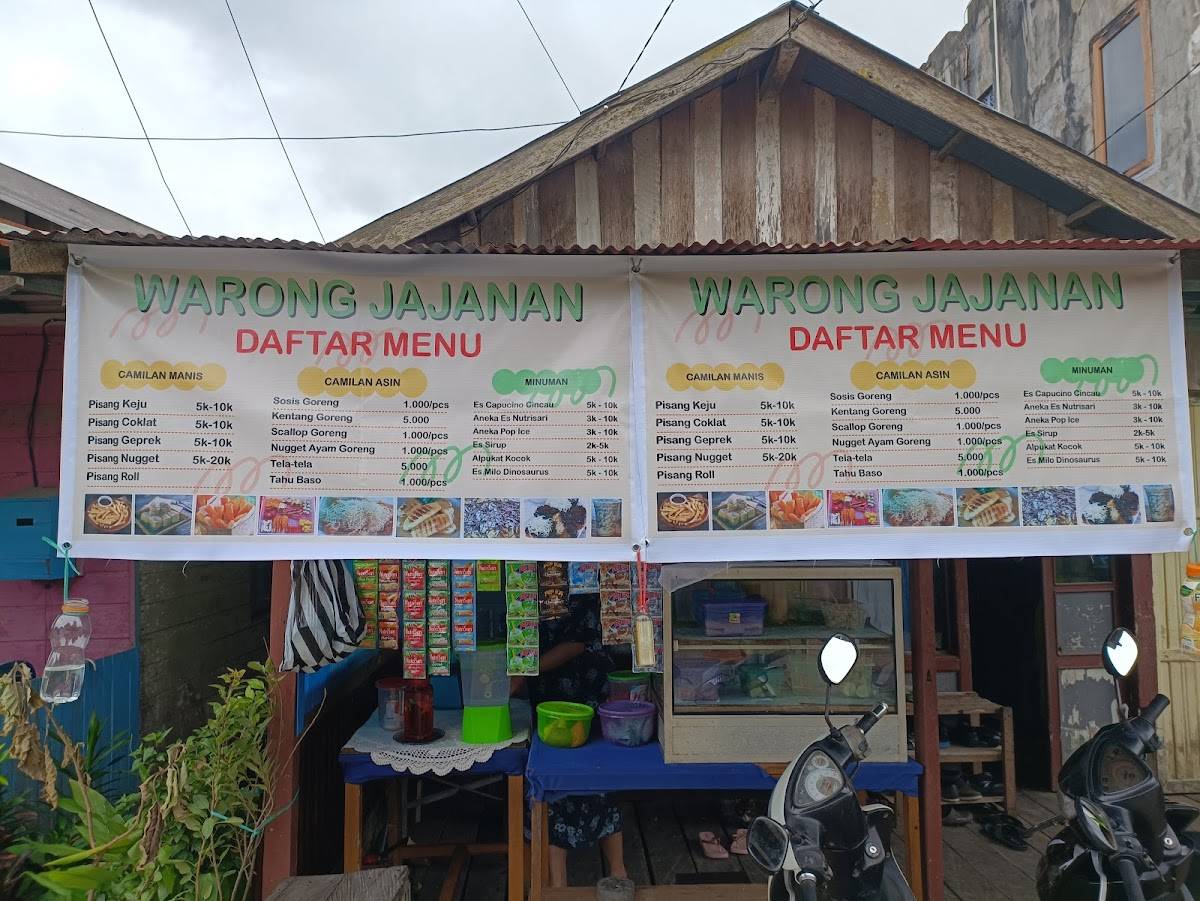 Menu at Warong Jajanan restaurant, Tenggarong