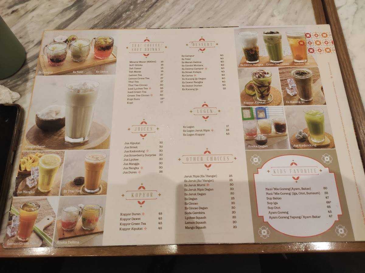 Menu at Warung Leko Citywalk Sudirman restaurant, Jakarta, Citylofts ...
