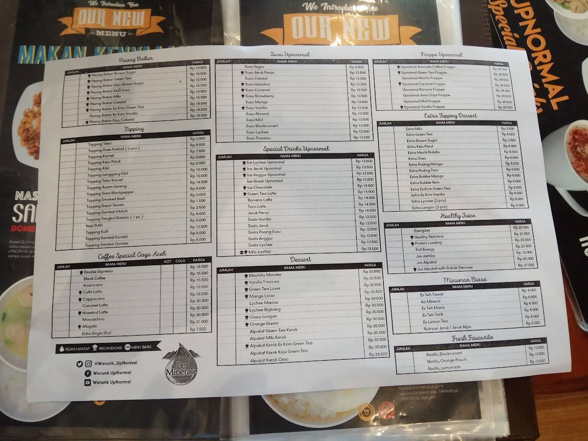 Carta de Warunk Upnormal Pekanbaru, Pekanbaru, Jl. HR. Soebrantas No.3