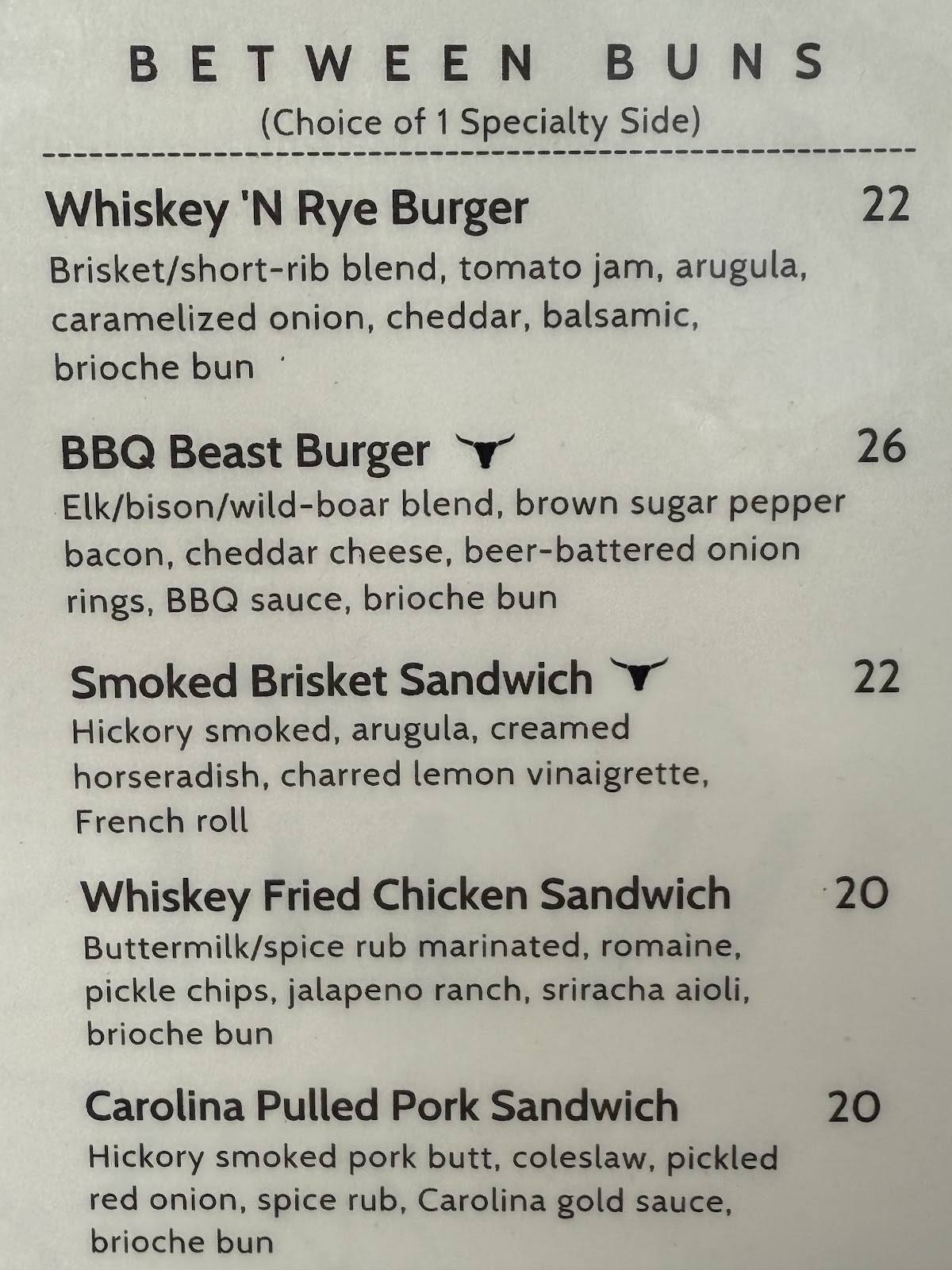 Menu at Whiskey 'N Rye Smokehouse restaurant, Solvang