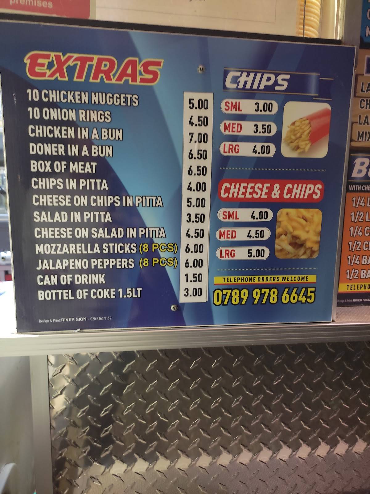 Menu at White Rose Kebabs, Farnborough, The Hawley Arms Car Park