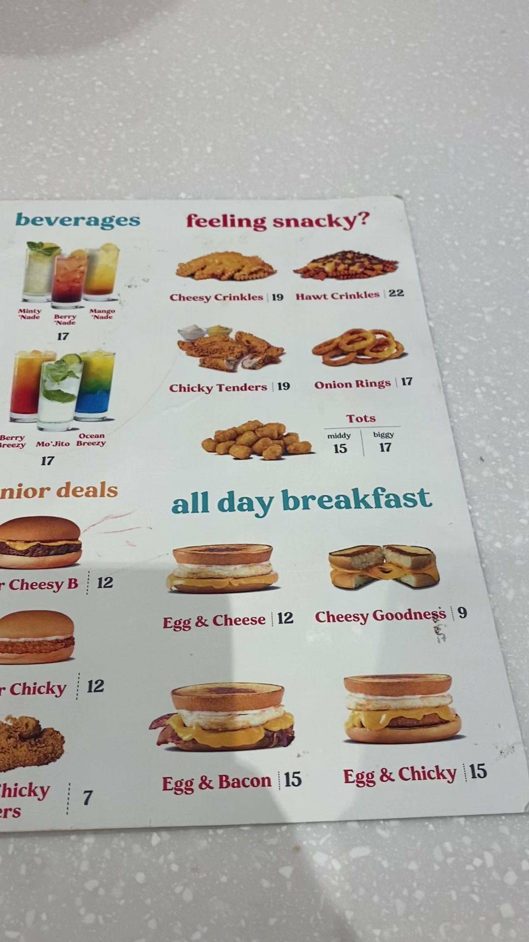 Menu at Wimpy - Dubai Hills Mall restaurant, UAE