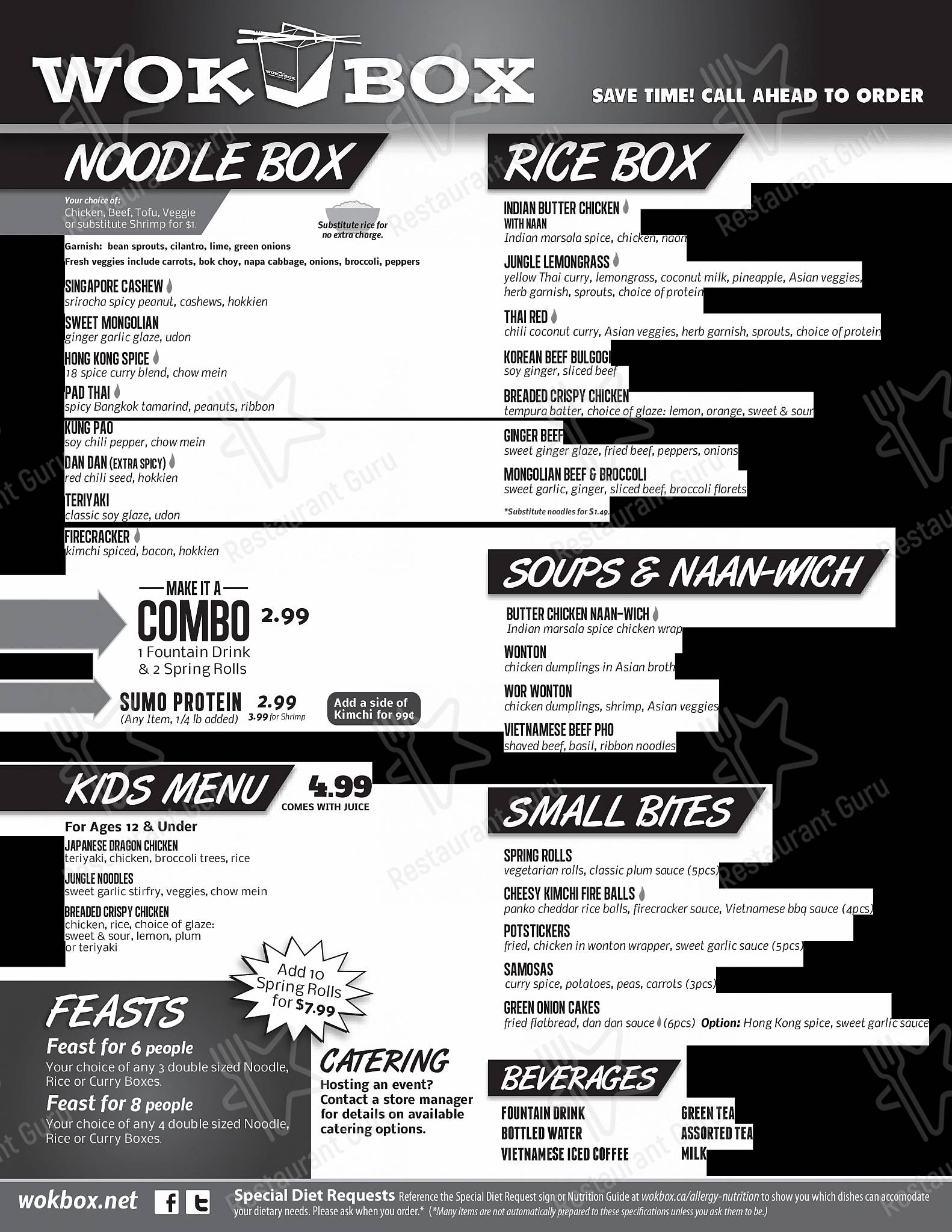 Menu at Wok Box - Fort Saskatchewan restaurant, Fort Saskatchewan ...