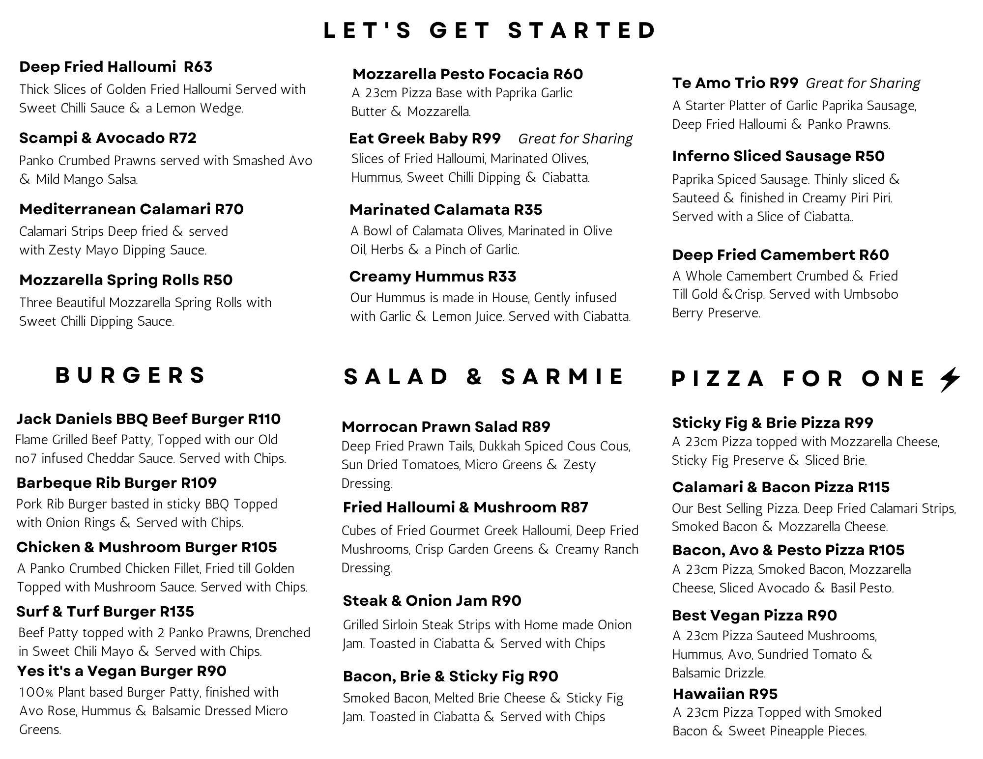 Menu at Woodstone Restaurant & Wine Bar, Howick, White House Centre, 50 ...
