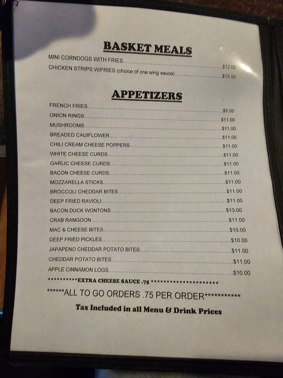 Menu at Wt Silverado pub & bar, Tomahawk