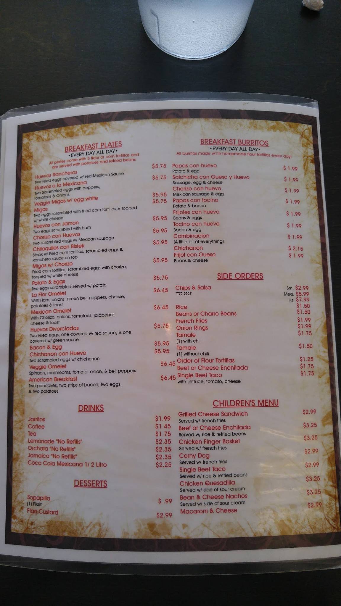 La Joya Mexican Restaurant Menu at Tyson Walsh blog
