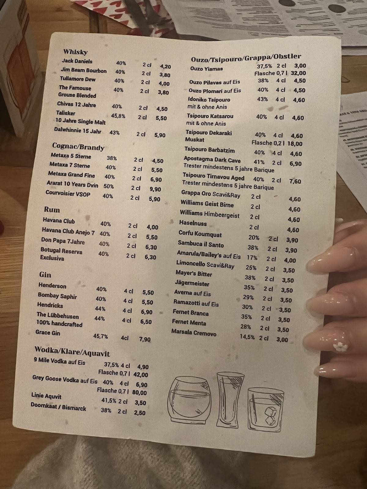 Speisekarte von Yamas GastroBar, Vechta