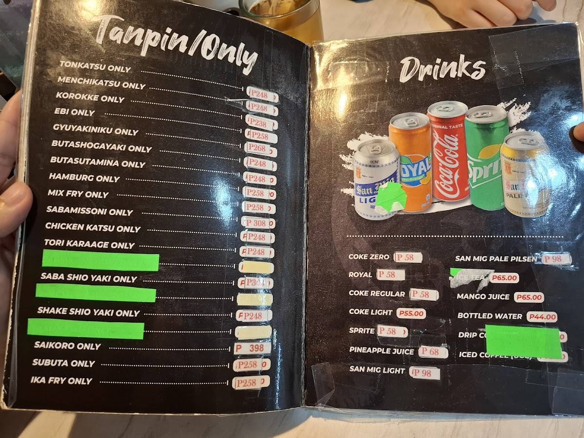 Menu at Yamazaki Ramen House & Japanese Grocery restaurant, Makati