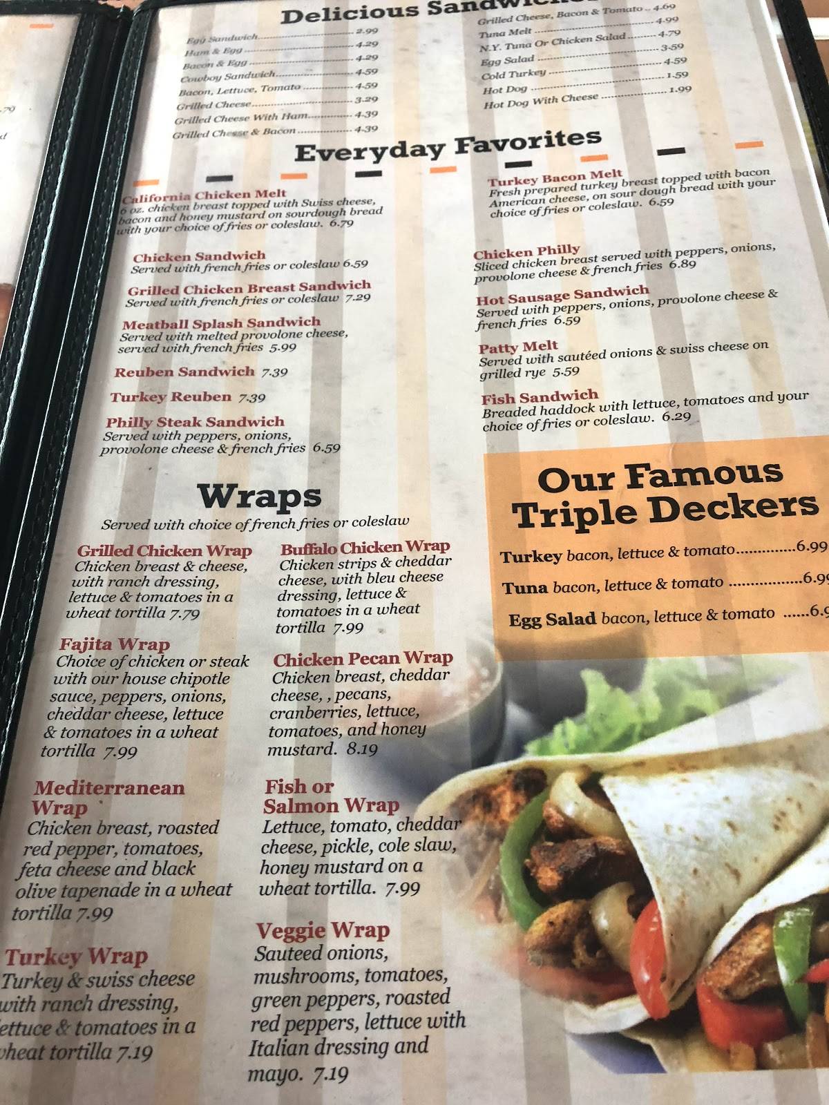 Menu at Yankee Kitchen Restaurant, Vienna Center