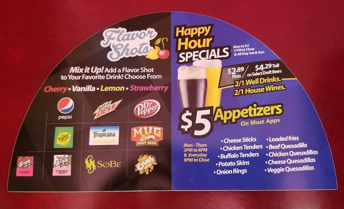 Menu at Zebb's Deluxe Grill & Bar, Mattydale