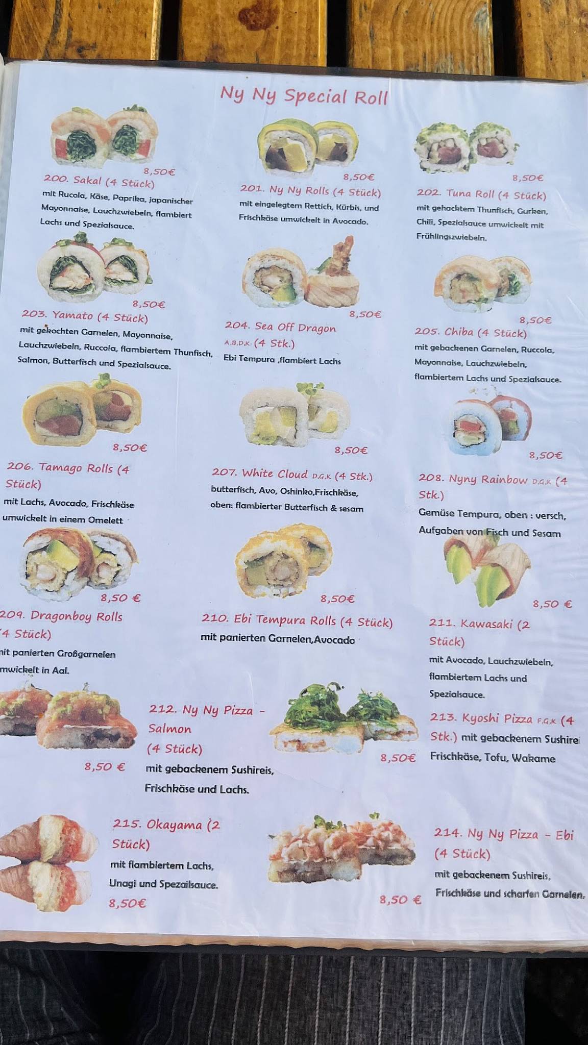 Speisekarte von Asia Sushi Restaurant NyNy, Zehdenick