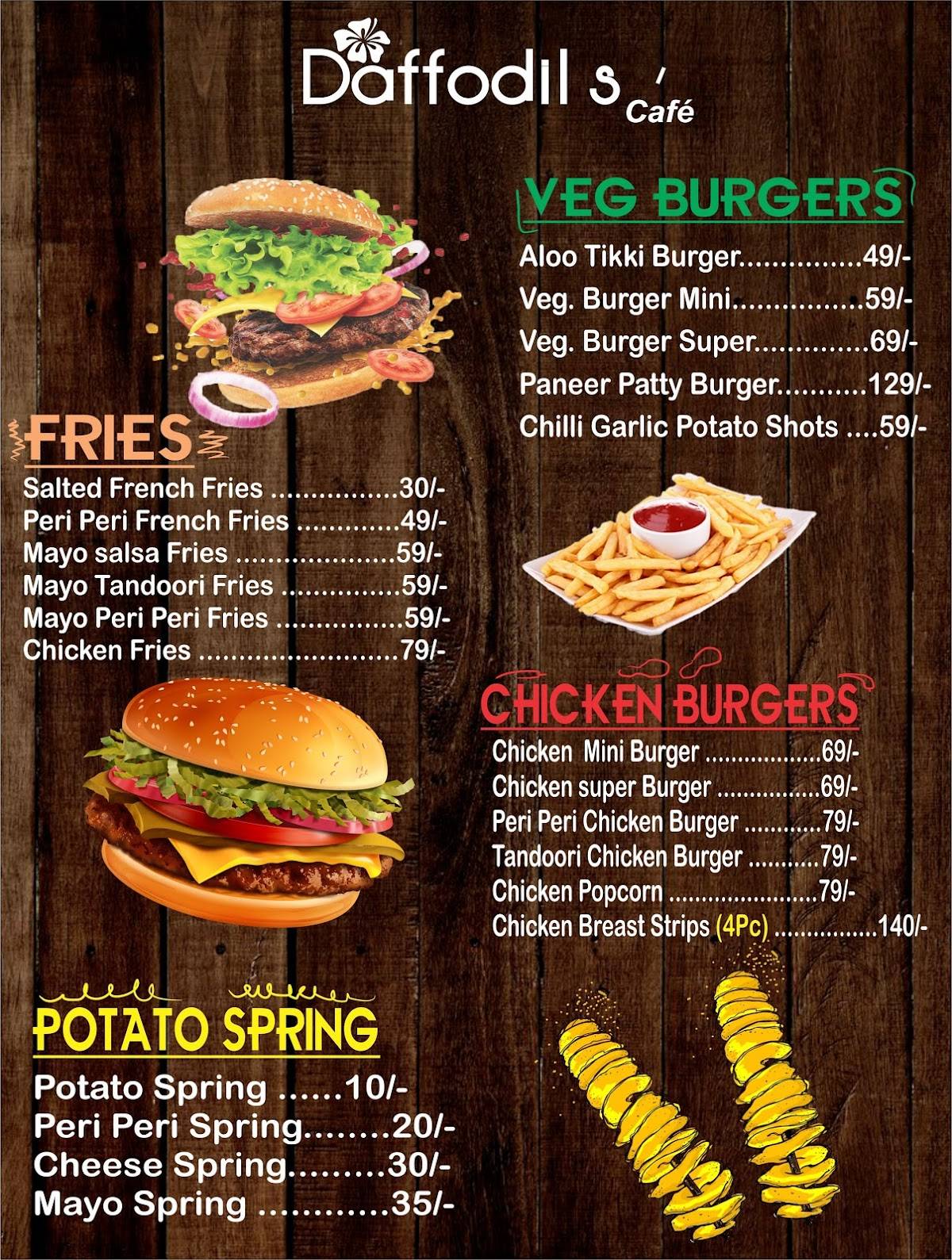 Menu at daffodils cafe, Navi Mumbai, Shop No- 10 Sector-05