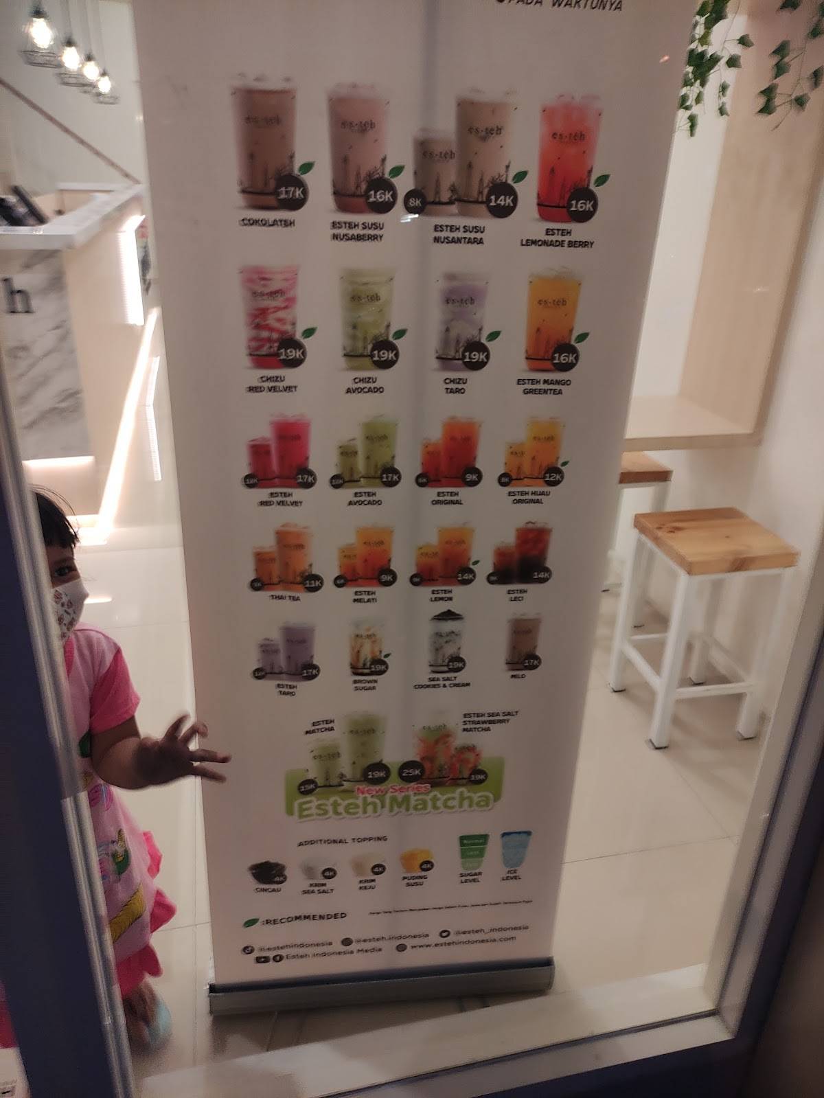 Menu at Es Teh Indonesia - Galeria Palma, Surabaya