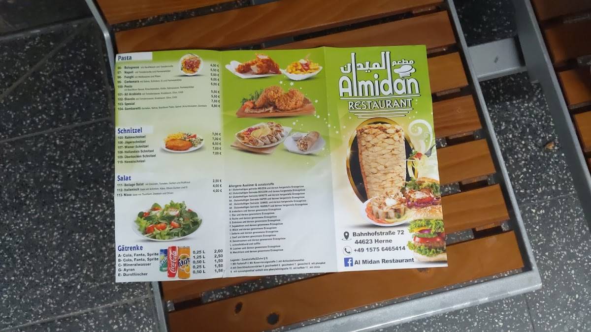Speisekarte von مطعم الميدان Al-midan Restaurant - Herne, Herne