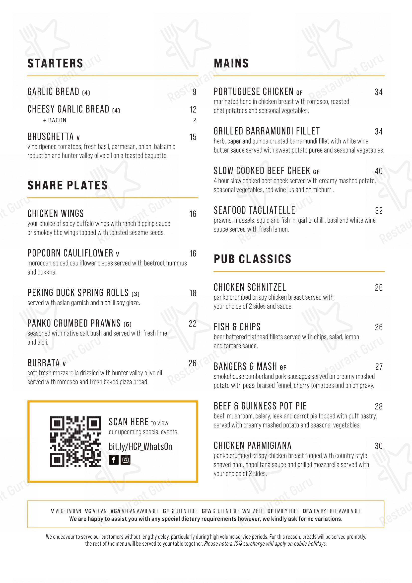 Menu at Harrigan's Cameron Park pub & bar, Cameron Park