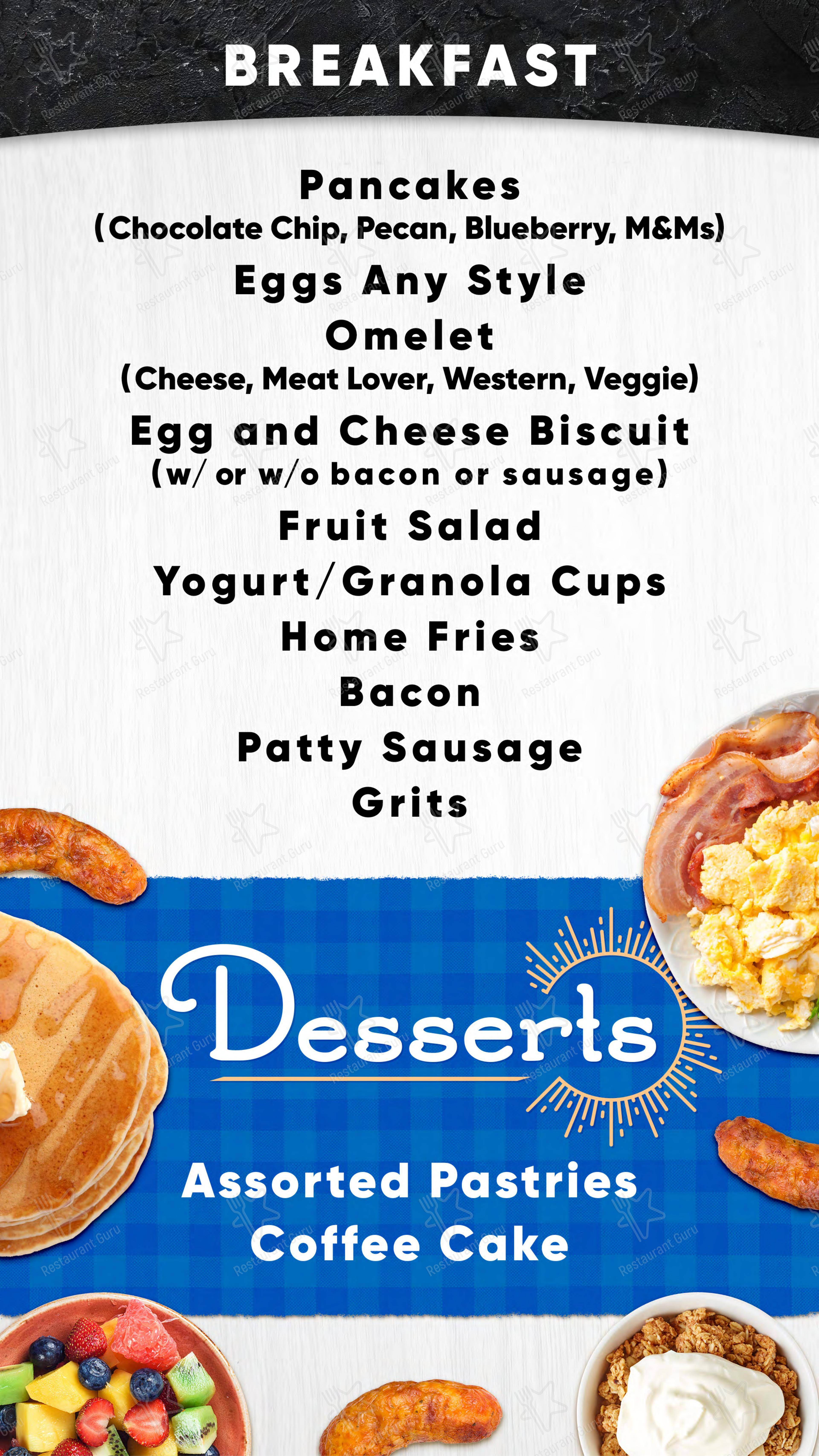 Menu at Taste Buffet at Wind Creek Atmore restaurant, Atmore