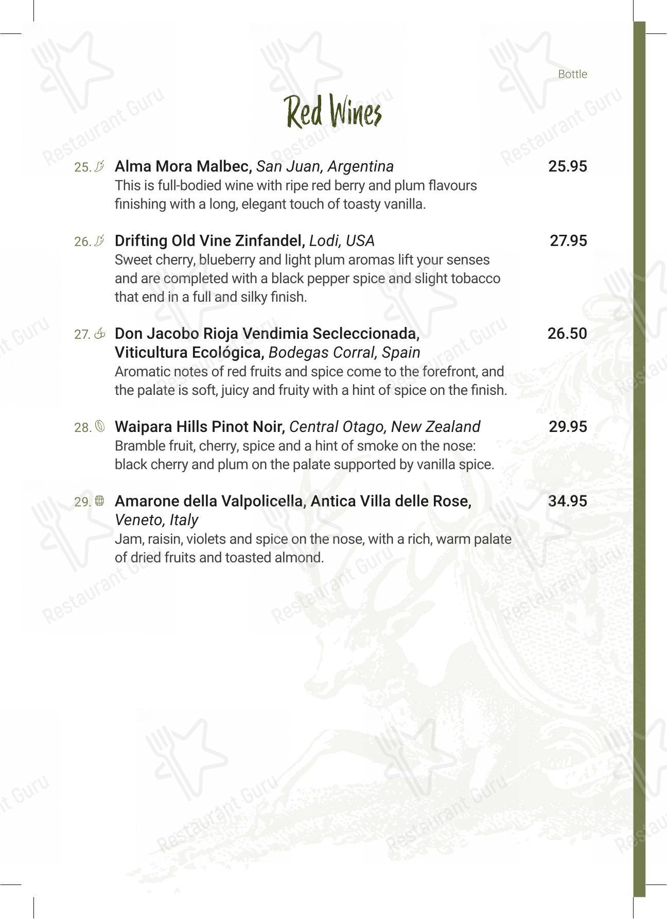 Menu at The Devonshire pub & bar, Nether Langwith, Rectory Rd