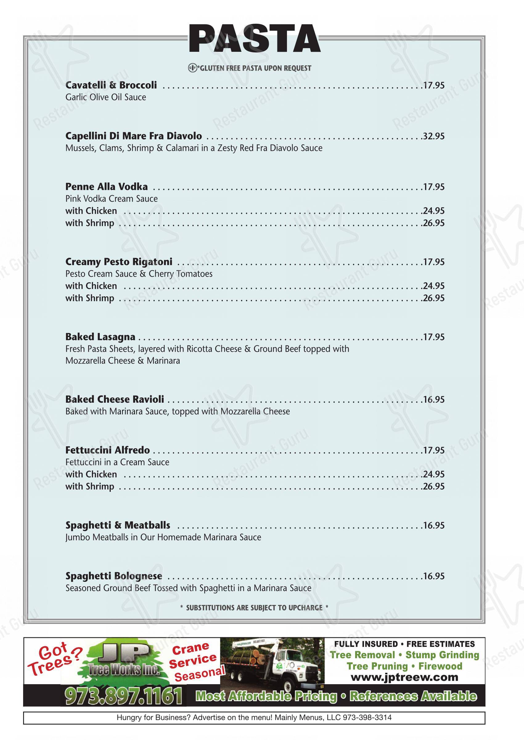 Menu at The Randolph Diner Bar & Grill, Randolph, 517 NJ-10