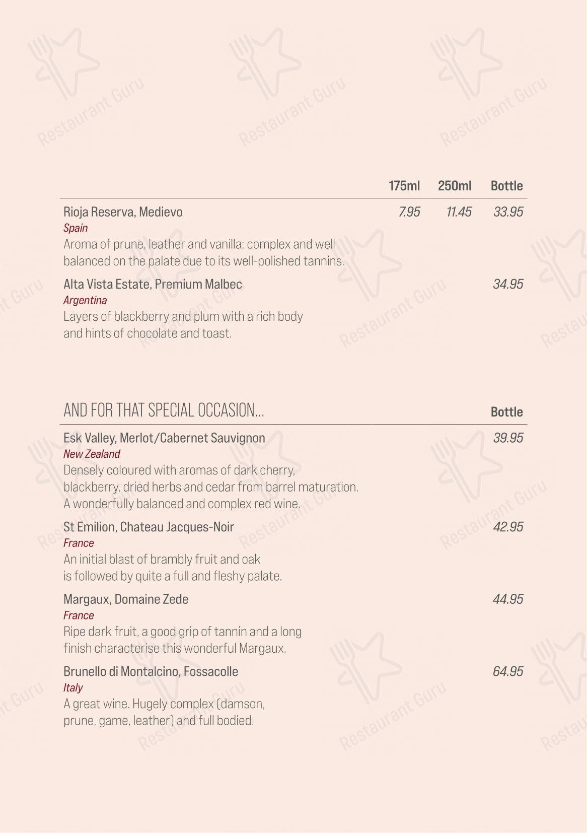 Menu at The Royal Oak The Grumpy Mole Oxted pub & bar, Oxted