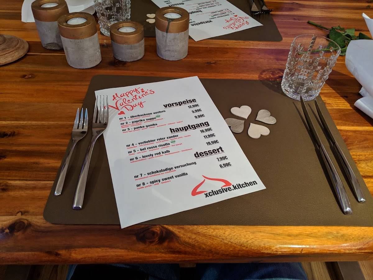 Speisekarte von xclusive kitchen restaurant, Unna